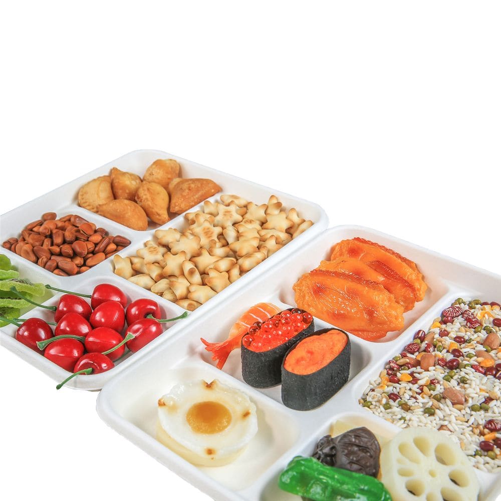 LEABON INTL Restaurant biodegradable compartment serving tray